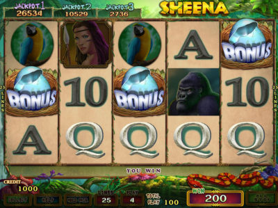 Sheena 25 line XGA game by IGS - American Alpha