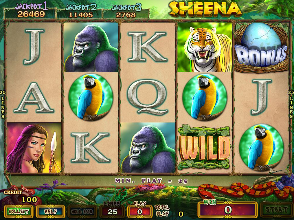 Sheena 25 line XGA game by IGS - American Alpha