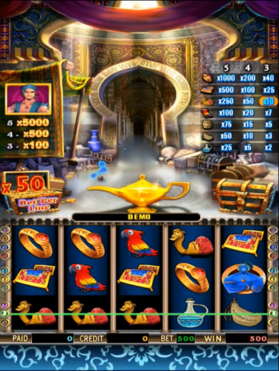 Ali Baba Plus 10 Line Vertical Game - American Alpha